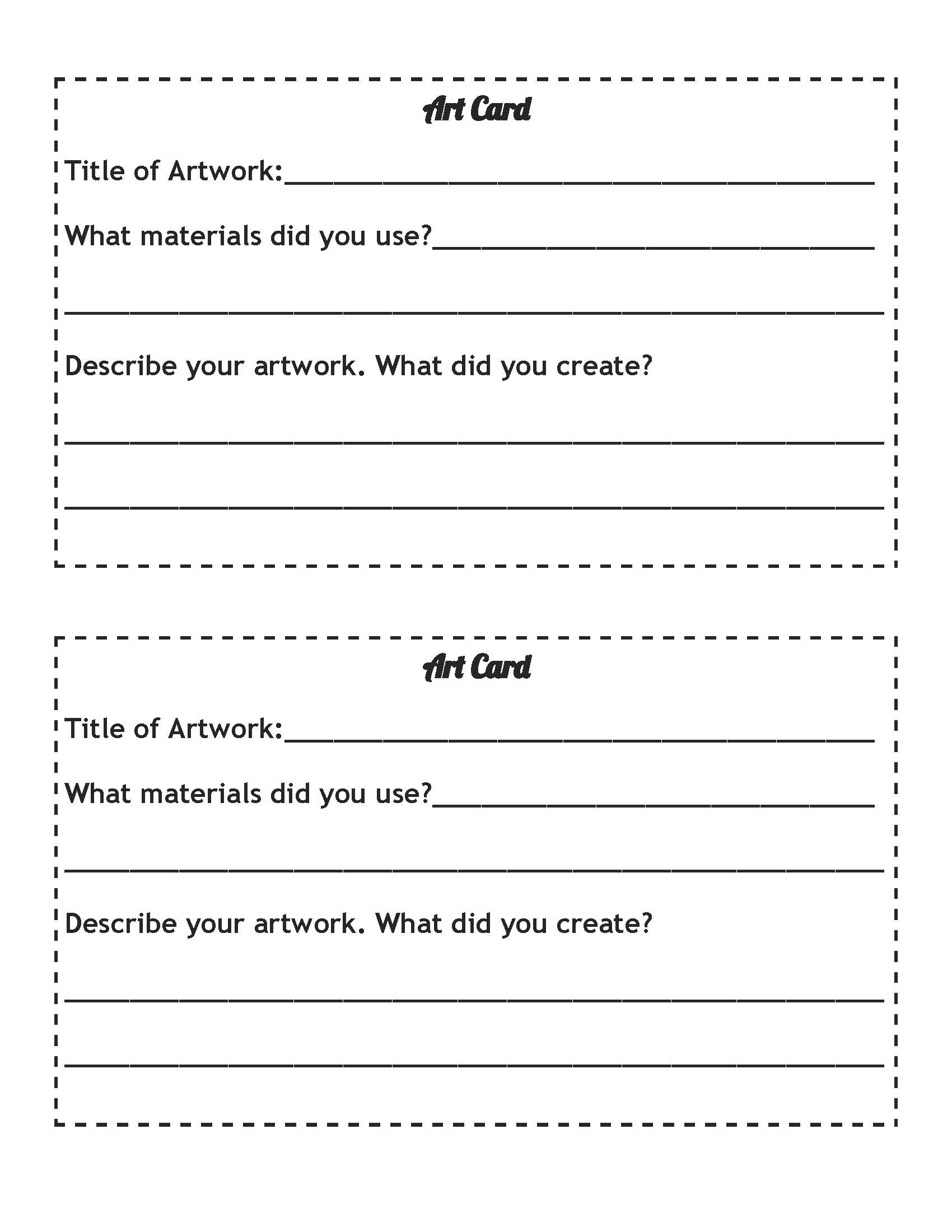 Handouts – Annika Marthinuss